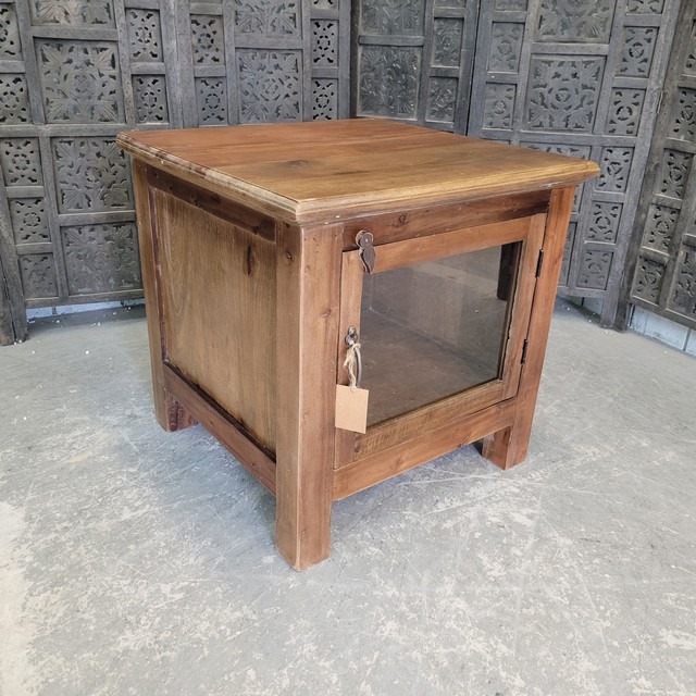 Nadeau solid wood end table with storage store